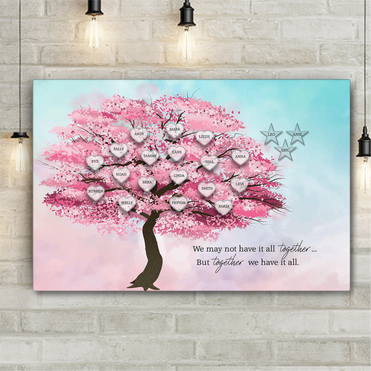 Family Tree Personalized Premium Canvas — LemonsAreBlue