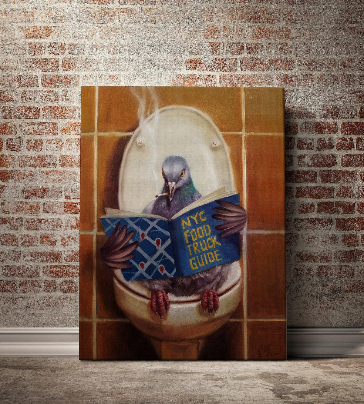 Stool Pigeon Premium Canvas — LemonsAreBlue