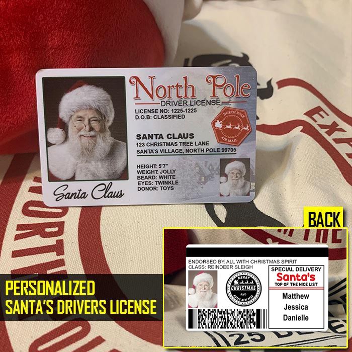 Personalized Santa's Drivers License For Kids — LemonsAreBlue